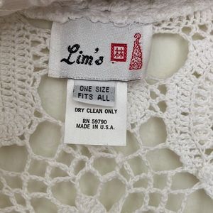 Lim’s | Sweaters | Lims Vintage Hand Crochet Open Front Cardigan Duster ...
